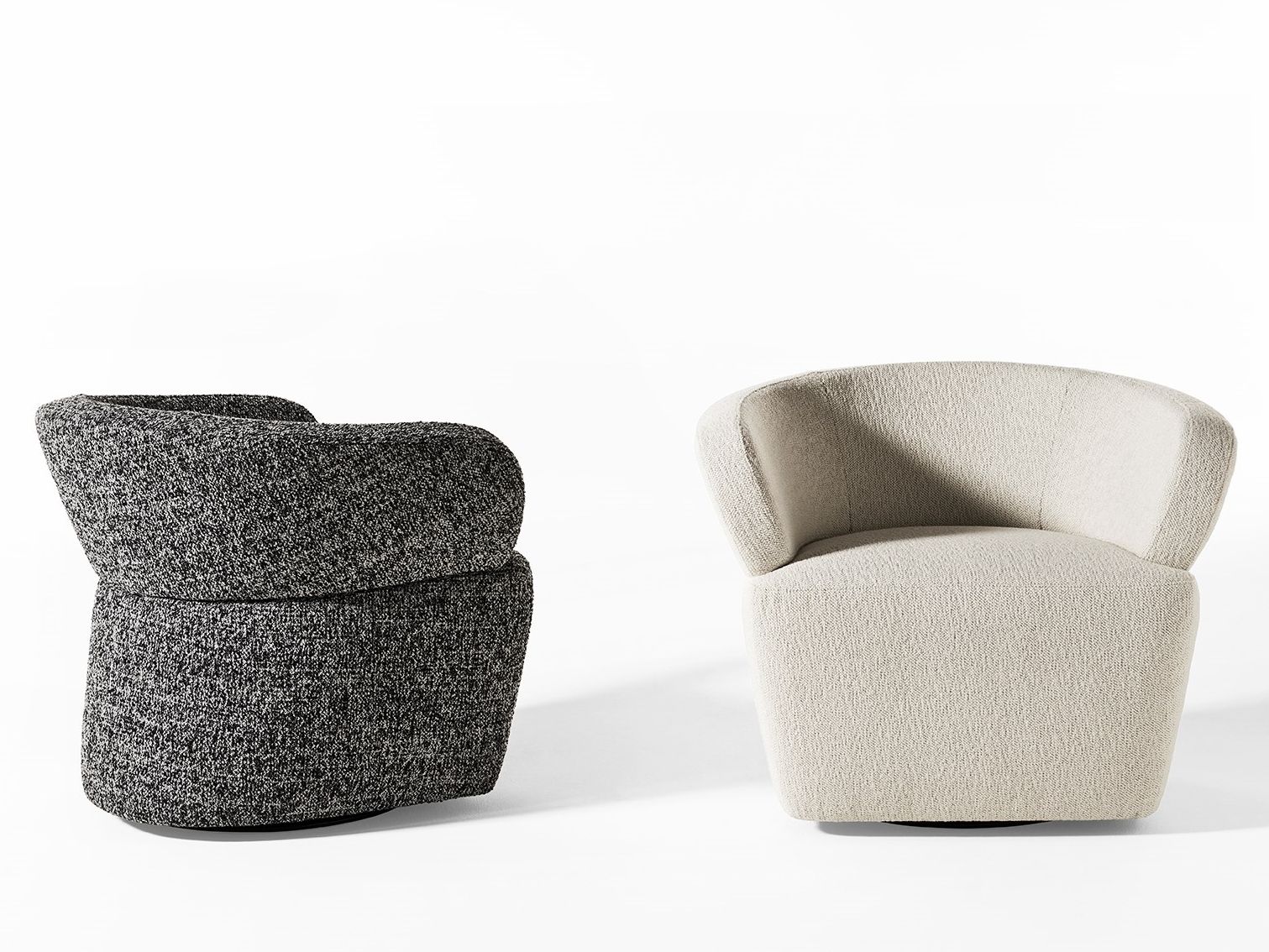 Upholstered fabric easy chair with armrests JOSEPHINE By Meridiani ...