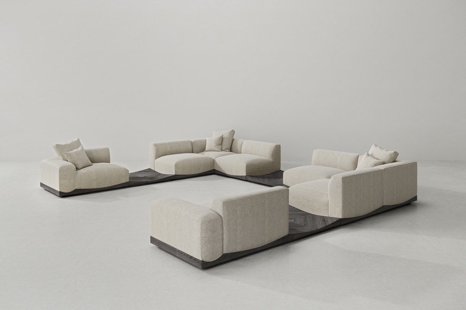 JOSS Modular fabric sofa By District Eight