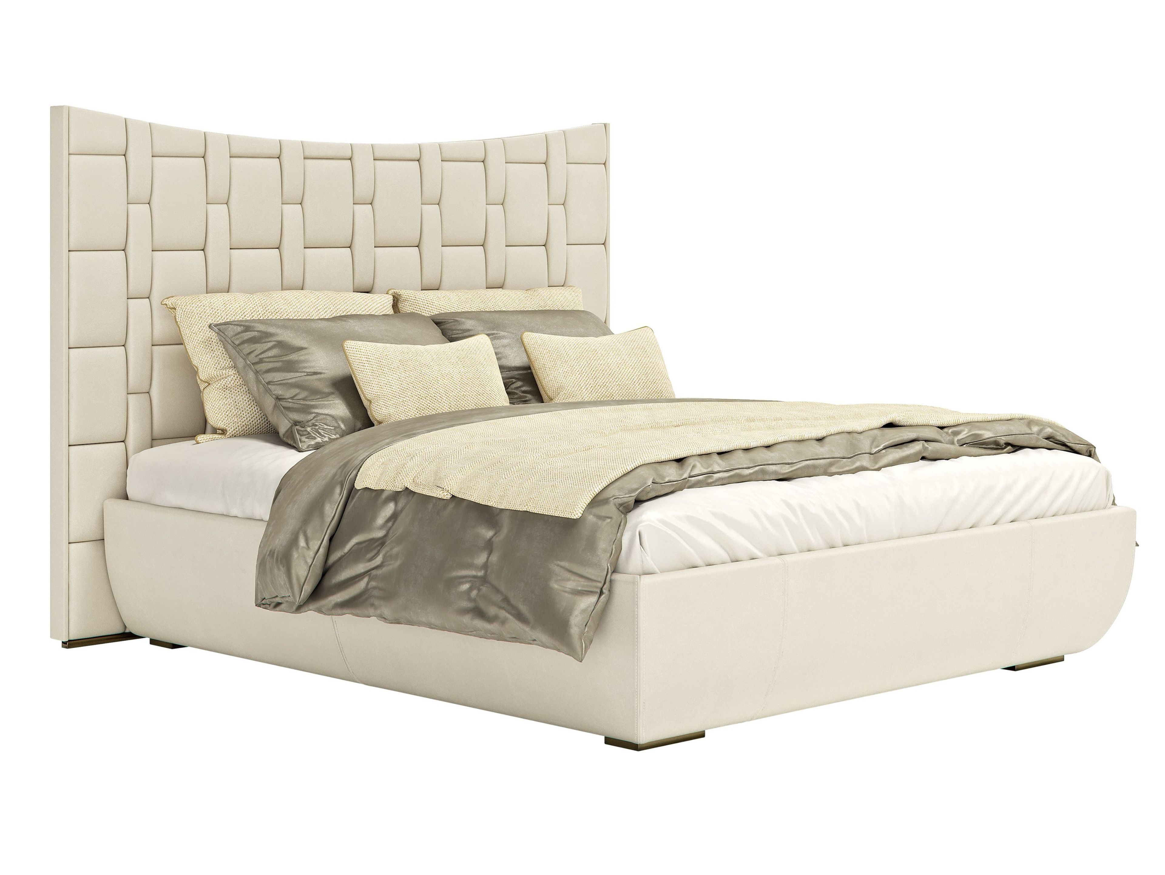 JUBILEE L Leather king size bed with upholstered headboard By Capital ...