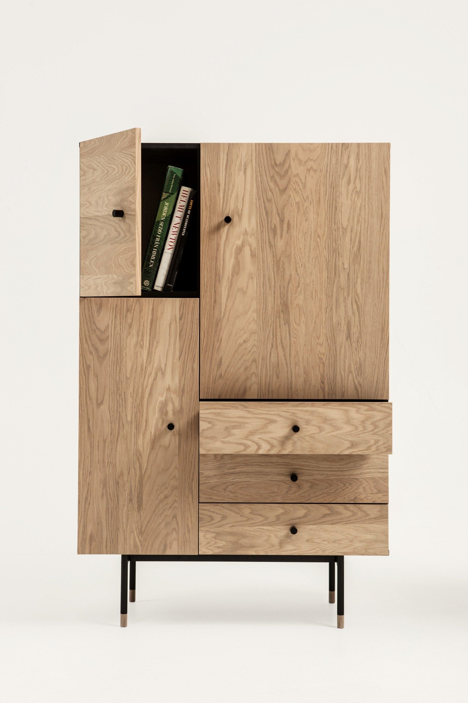 JUGEND | Highboard Wood veneer highboard with drawers By Woodman ...