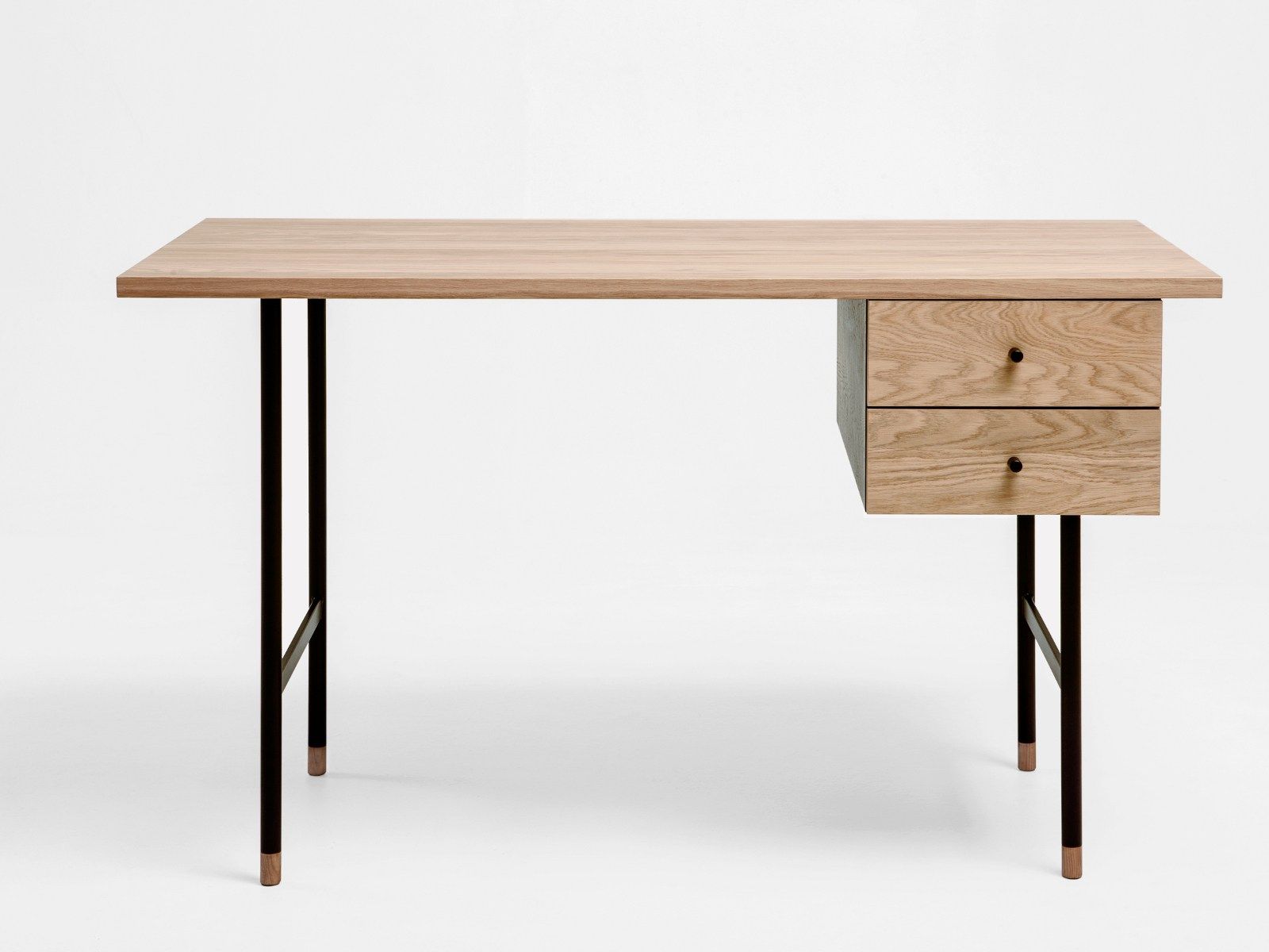 JUGEND | Writing desk Rectangular wood veneer writing desk By Woodman ...