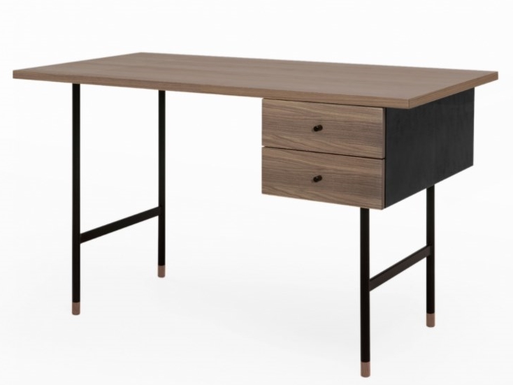 JUGEND | Writing desk Rectangular wood veneer writing desk By Woodman ...
