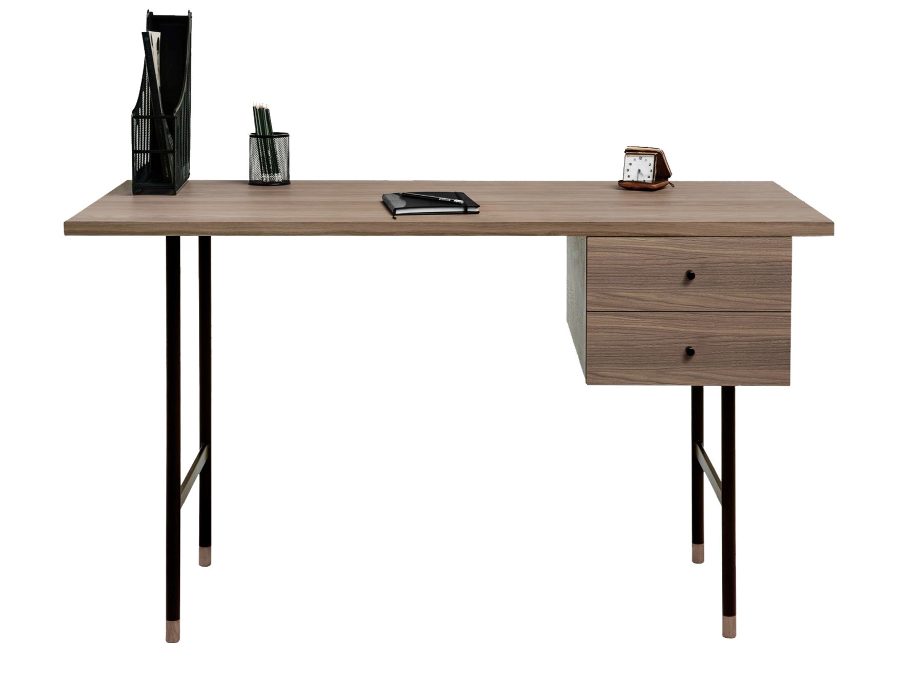 JUGEND | Writing desk Rectangular wood veneer writing desk By Woodman ...