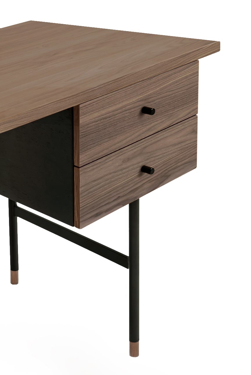 JUGEND | Writing desk Rectangular wood veneer writing desk By Woodman ...