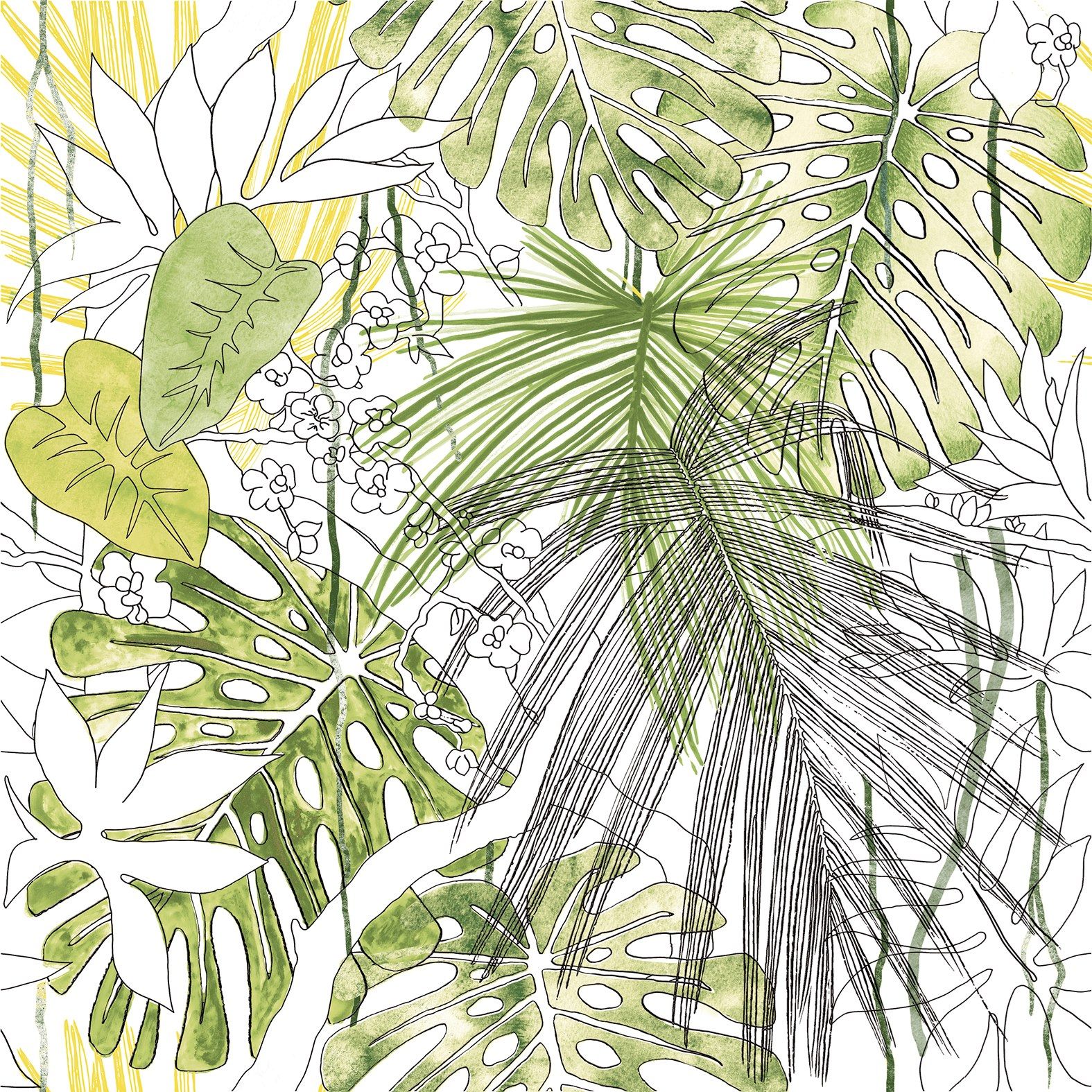 JUNGLE | Wall tiles Jungle Collection By ORNAMENTA