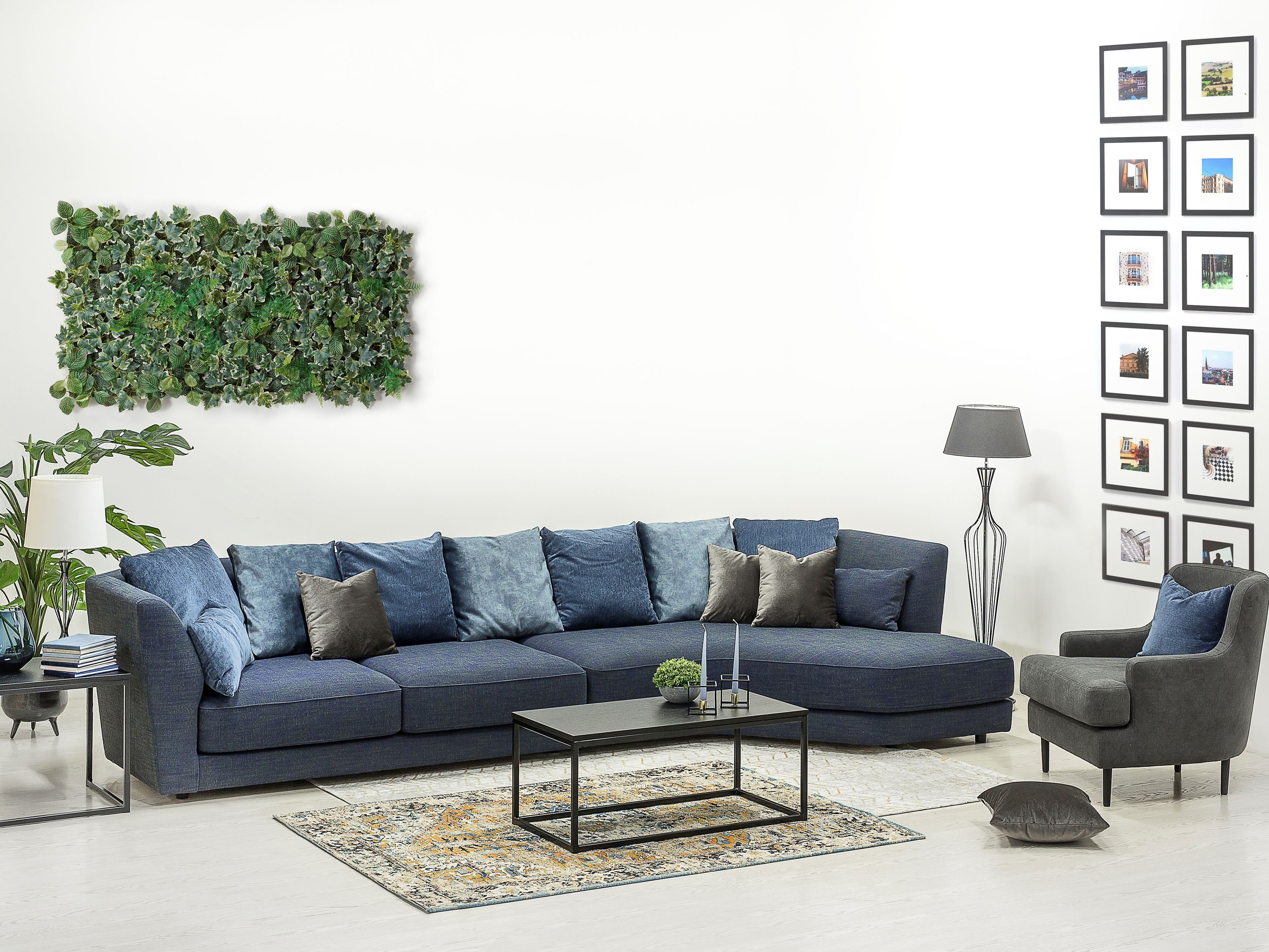 Sectional fabric sofa JUSTINE By GRAFU