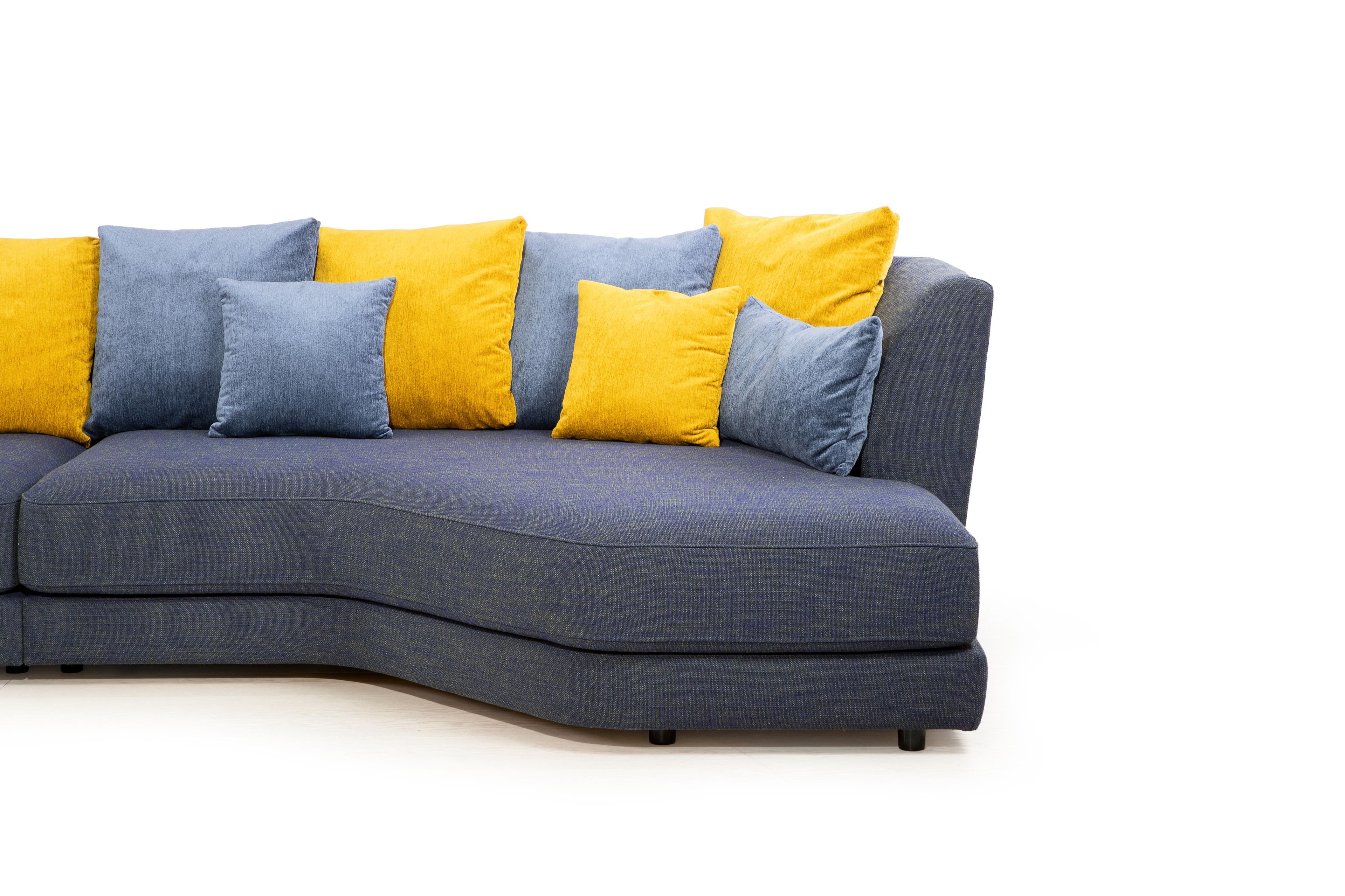 Sectional fabric sofa JUSTINE By GRAFU