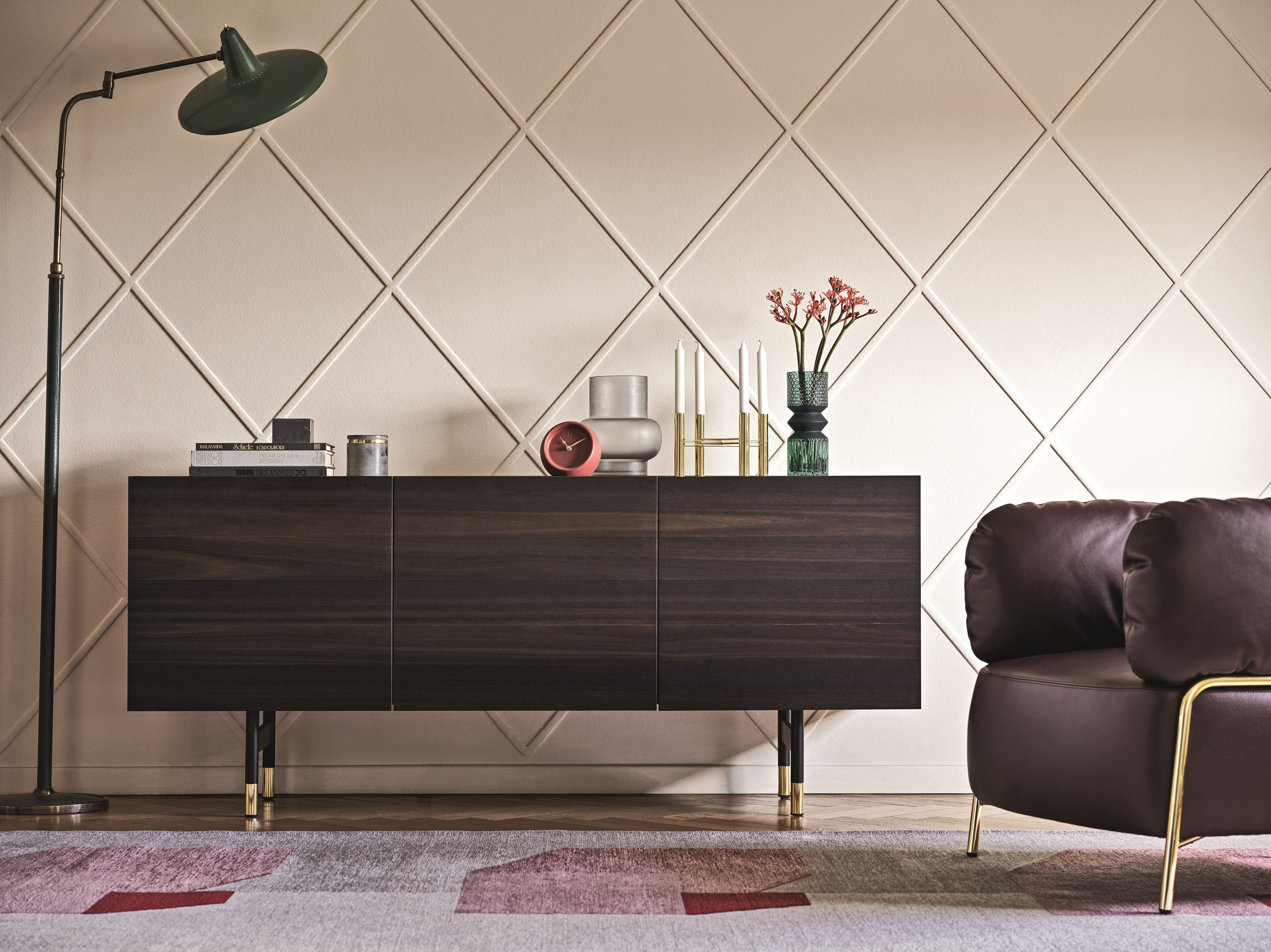 Rectangular chenille rug JUT By Calligaris