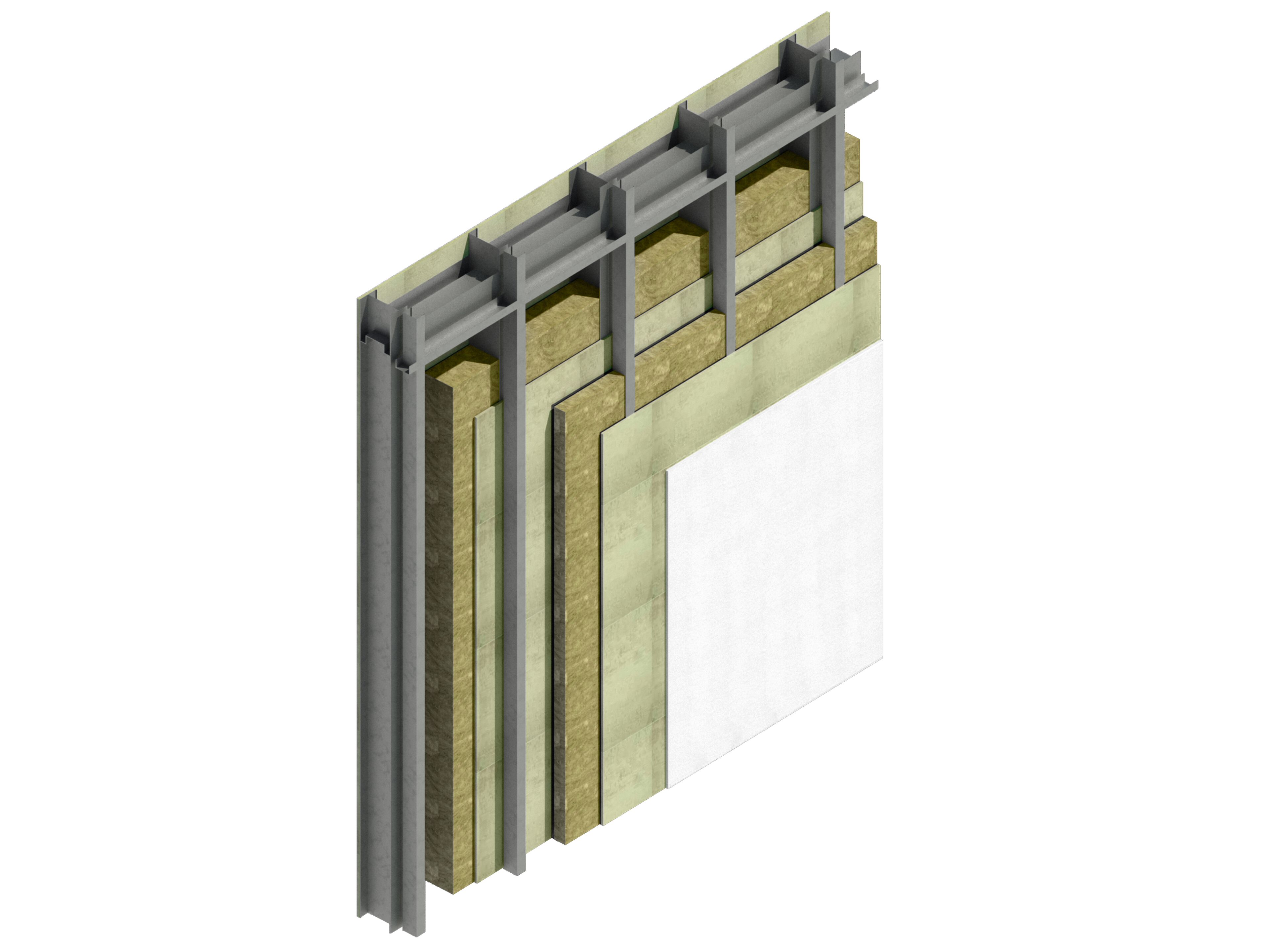 Parete esterna a doppia orditura MODULO JJ - E170hLR+75LRcg - Jendy ...