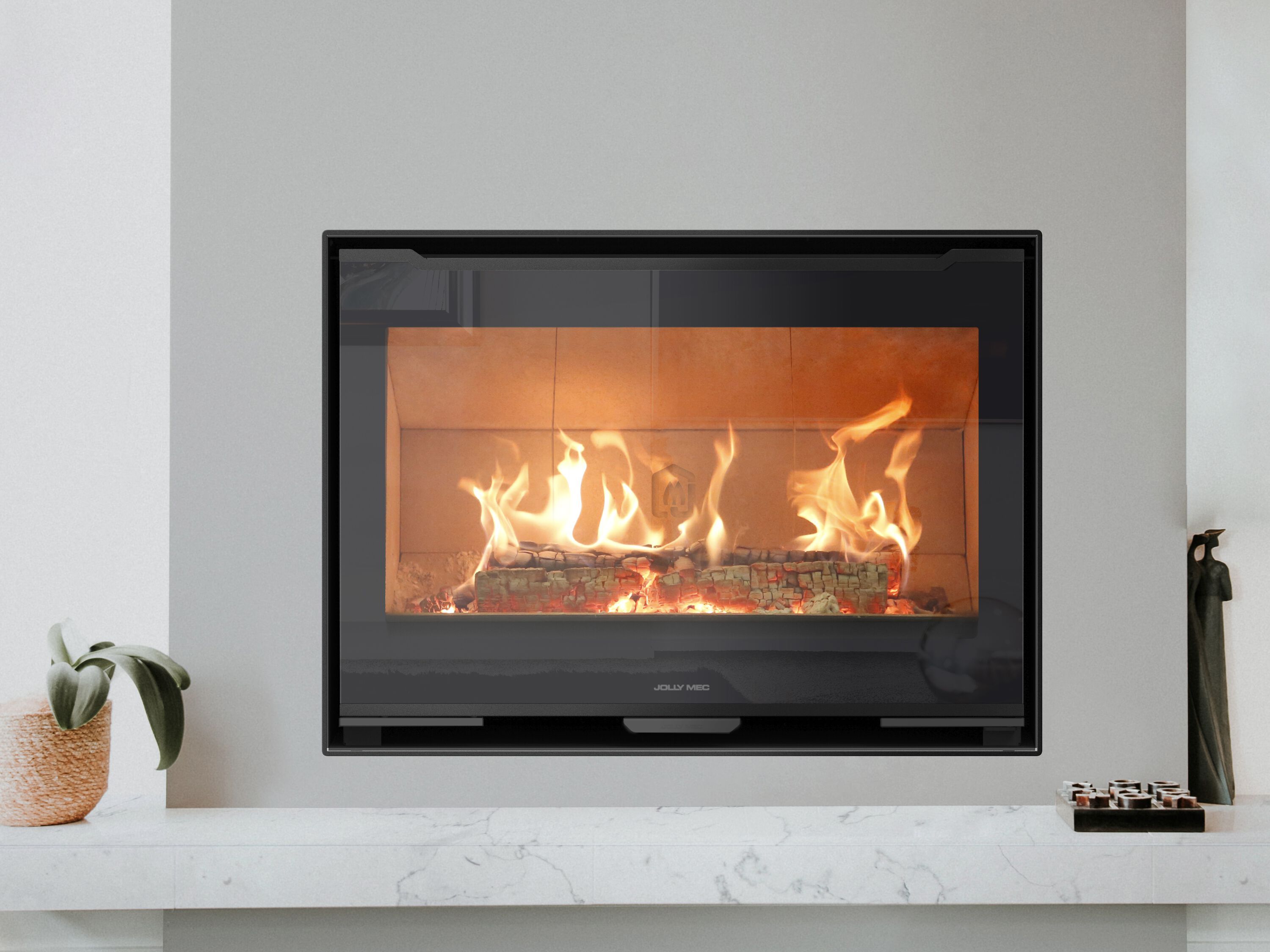 UNIVERSALJOLLY EVO QUICK Inserto para chimenea de leña By Jolly Mec ...