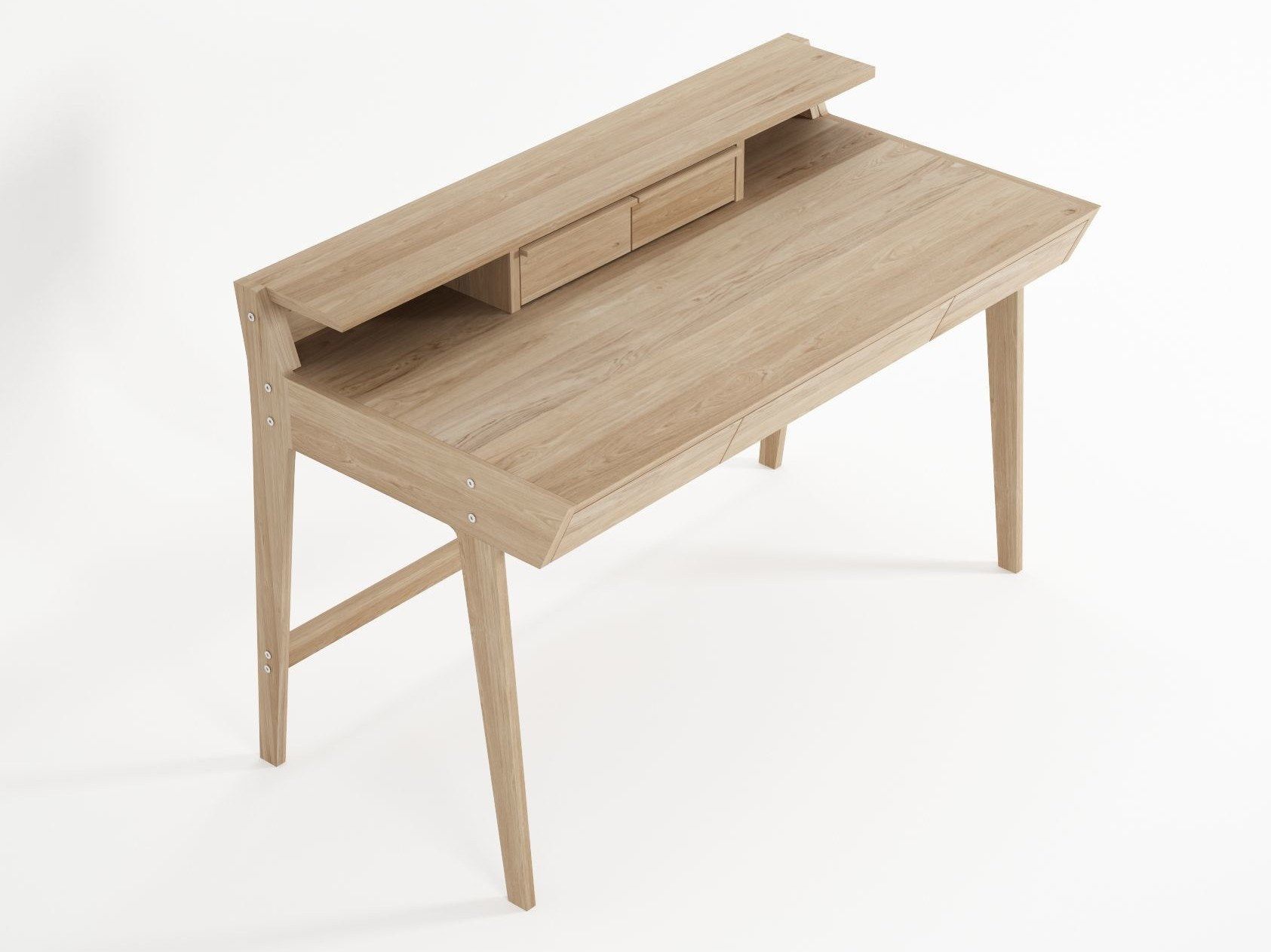 K/DESK Solid wood writing desk with drawers By KARPENTER | design ...