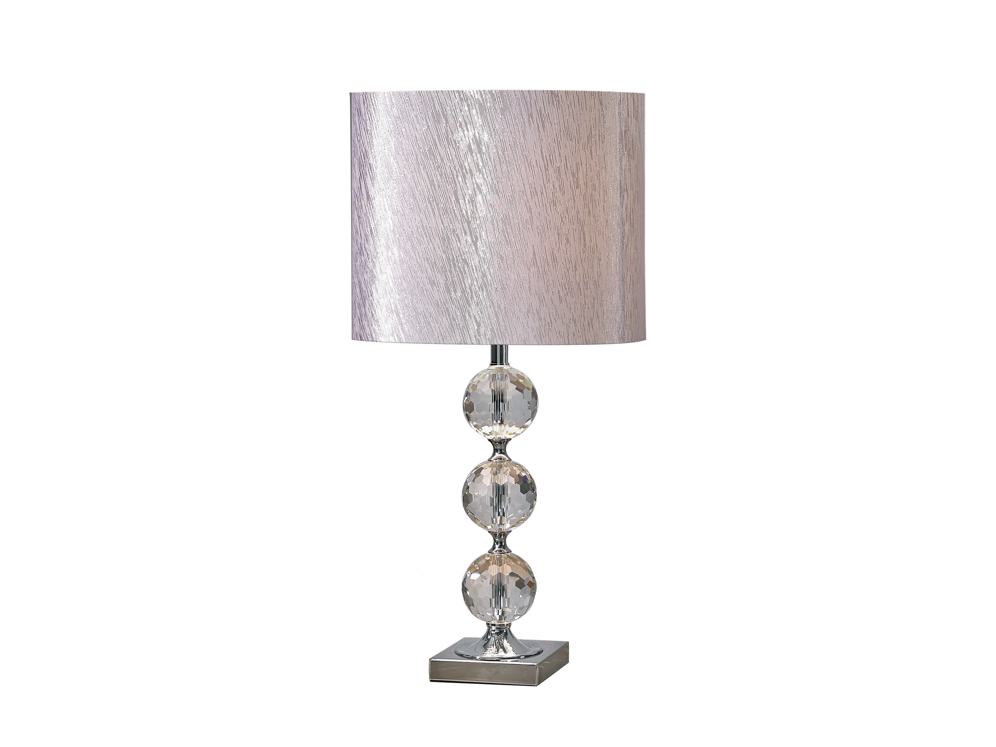 3BELL Crystal and fabric table lamp By K-Lighting