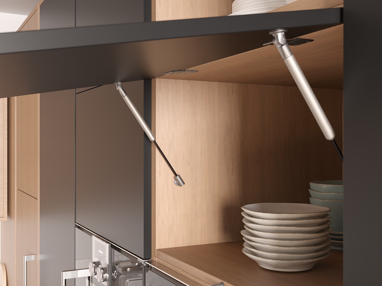 K12 SYSTEM LIFT UP Cabinet doors opening systems By Italiana Ferramenta