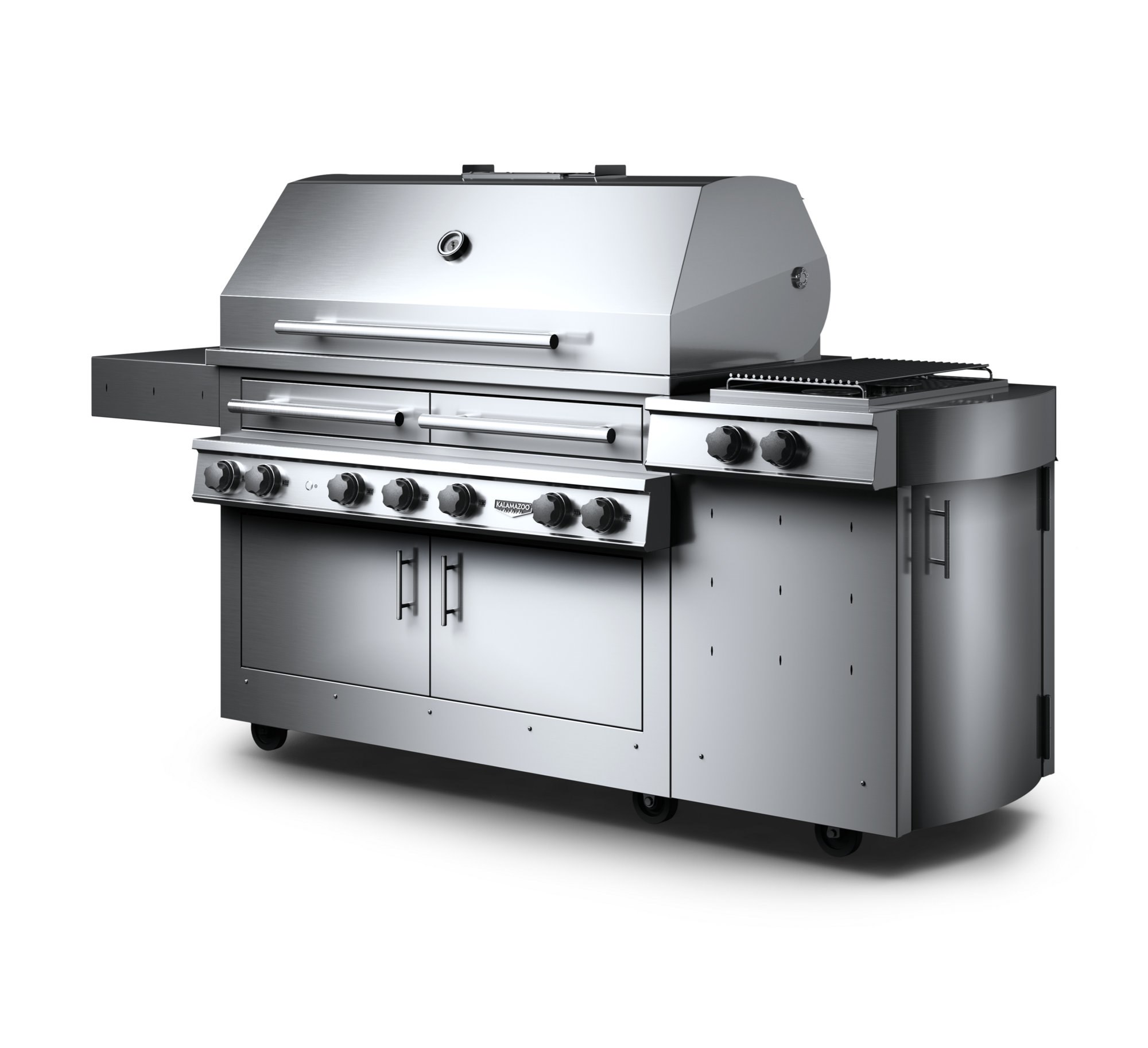 HYBRID FIRE GRILL Stainless steel barbecue By Kalamazoo