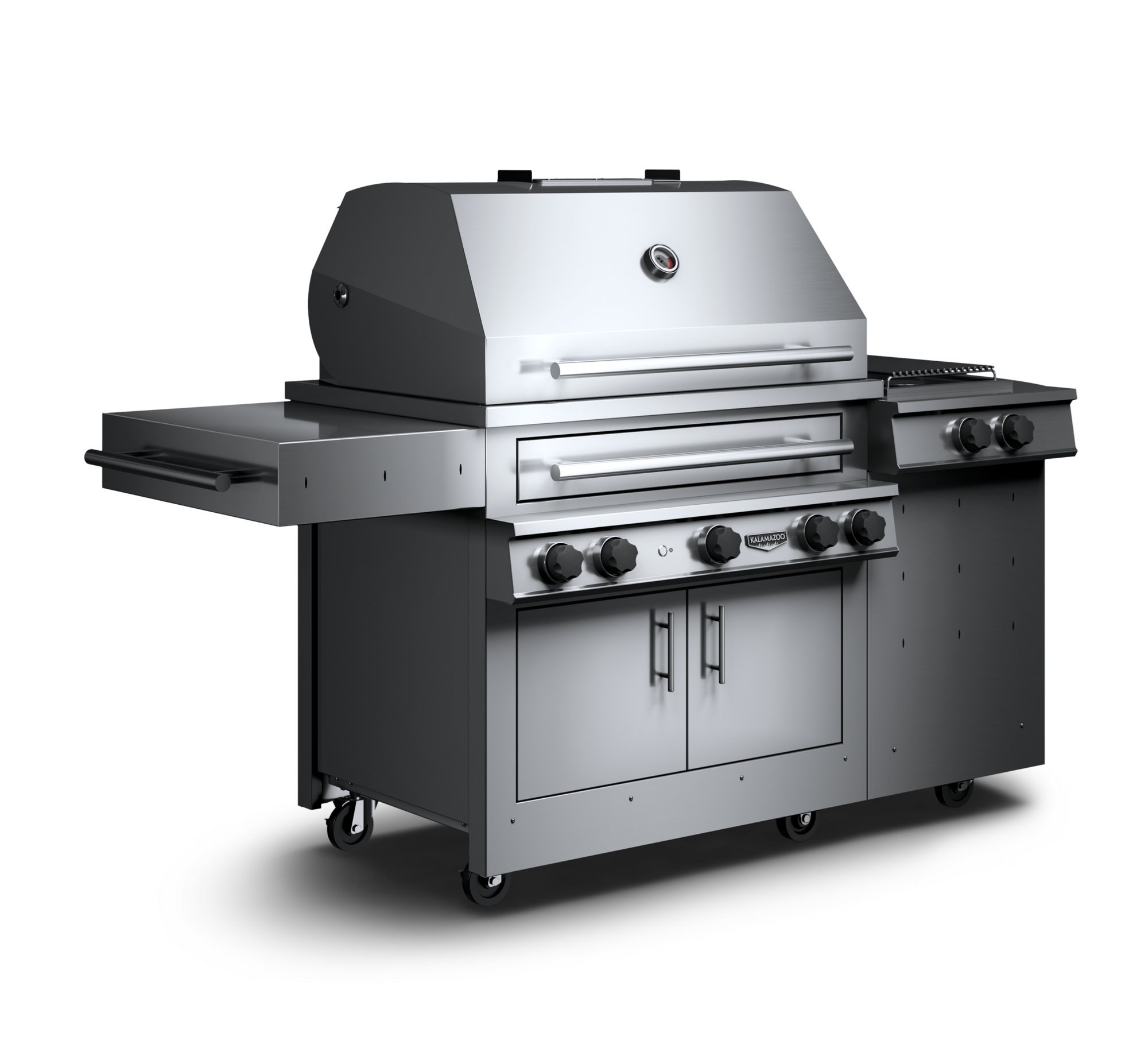 HYBRID FIRE GRILL Stainless steel barbecue By Kalamazoo
