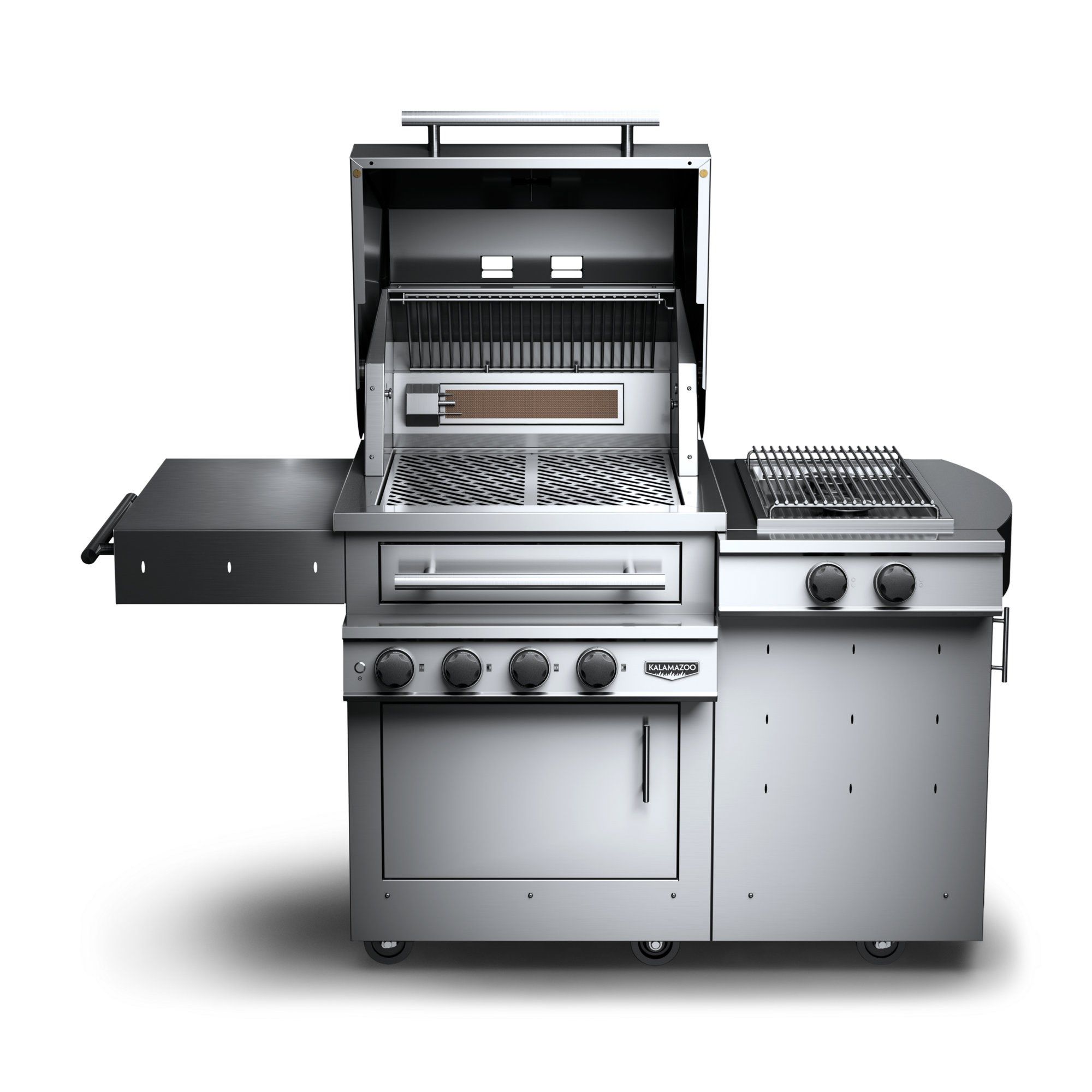 HYBRID FIRE GRILL Stainless steel barbecue By Kalamazoo
