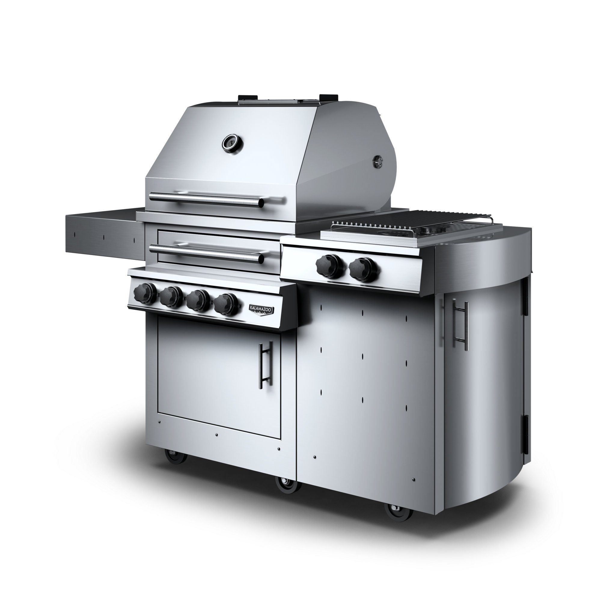 HYBRID FIRE GRILL Stainless steel barbecue By Kalamazoo