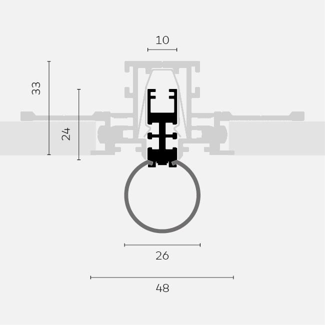 KAGI RECESSED PROFILE Linear lighting profile By Kreon | design Kristof ...