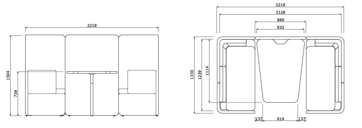 KAIVA BOX | Office booth Fabric office booth By MDD | design Dymitr Malcew