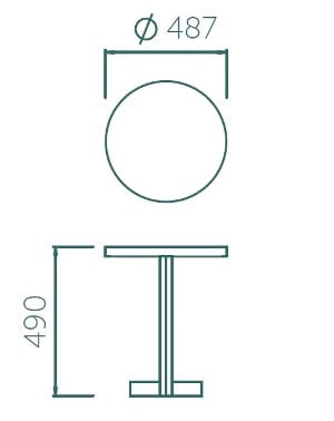 KANDINSKY INDIAN GREEN | Round coffee table KANDINSKY Collection By OIA ...