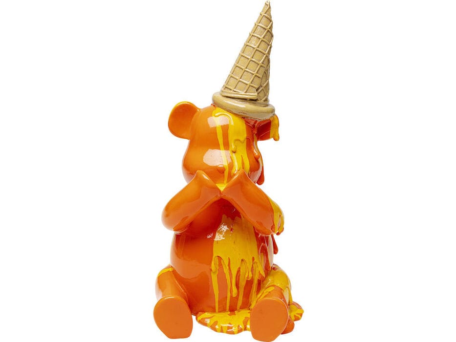 SITTING GELATO BEAR Polyresin decorative object By KARE Design