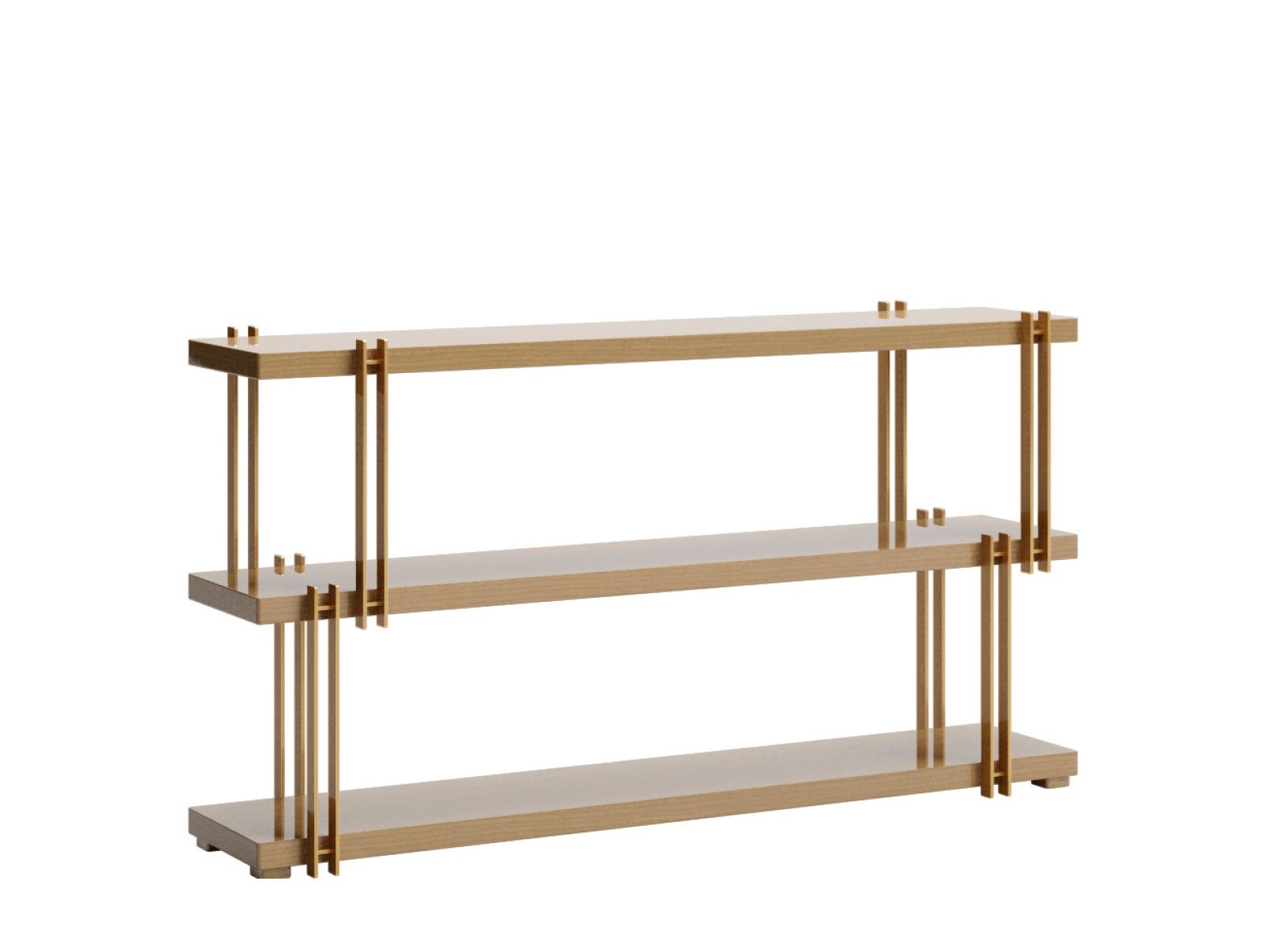 KASSEL | Console table Rectangular console table with shelving By VOLPI
