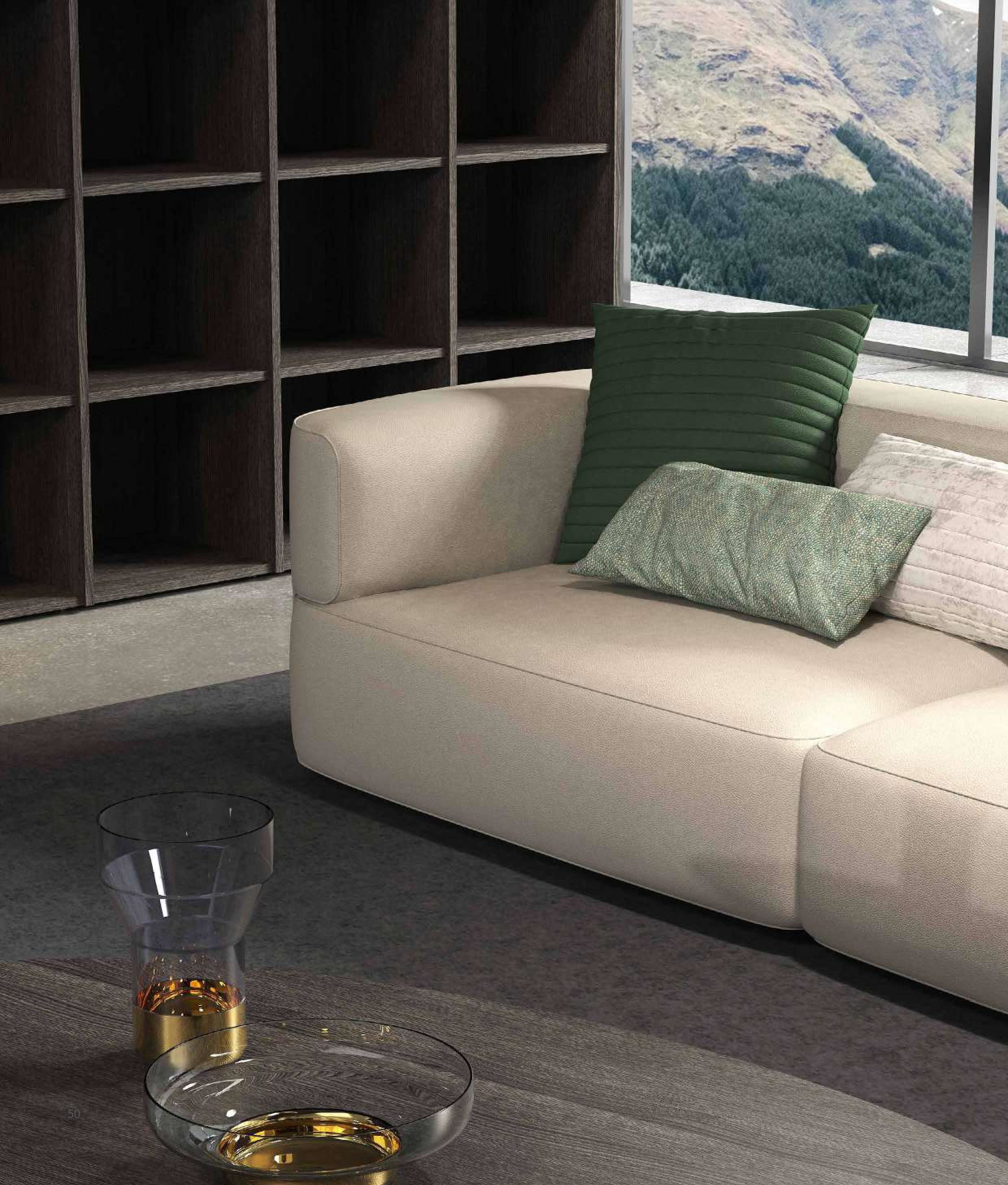 KATTY 4 seater leather sofa By Now & Future | design GOODO Design