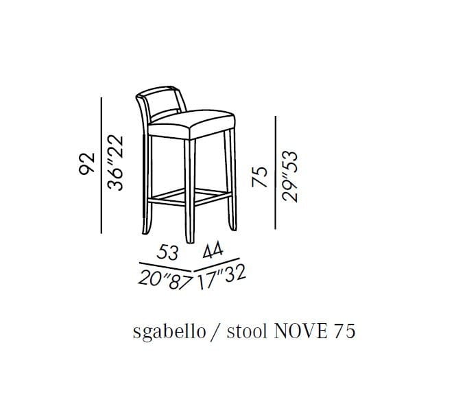 Upholstered stool with removable cover KERR NOVE Kerr Collection By ...