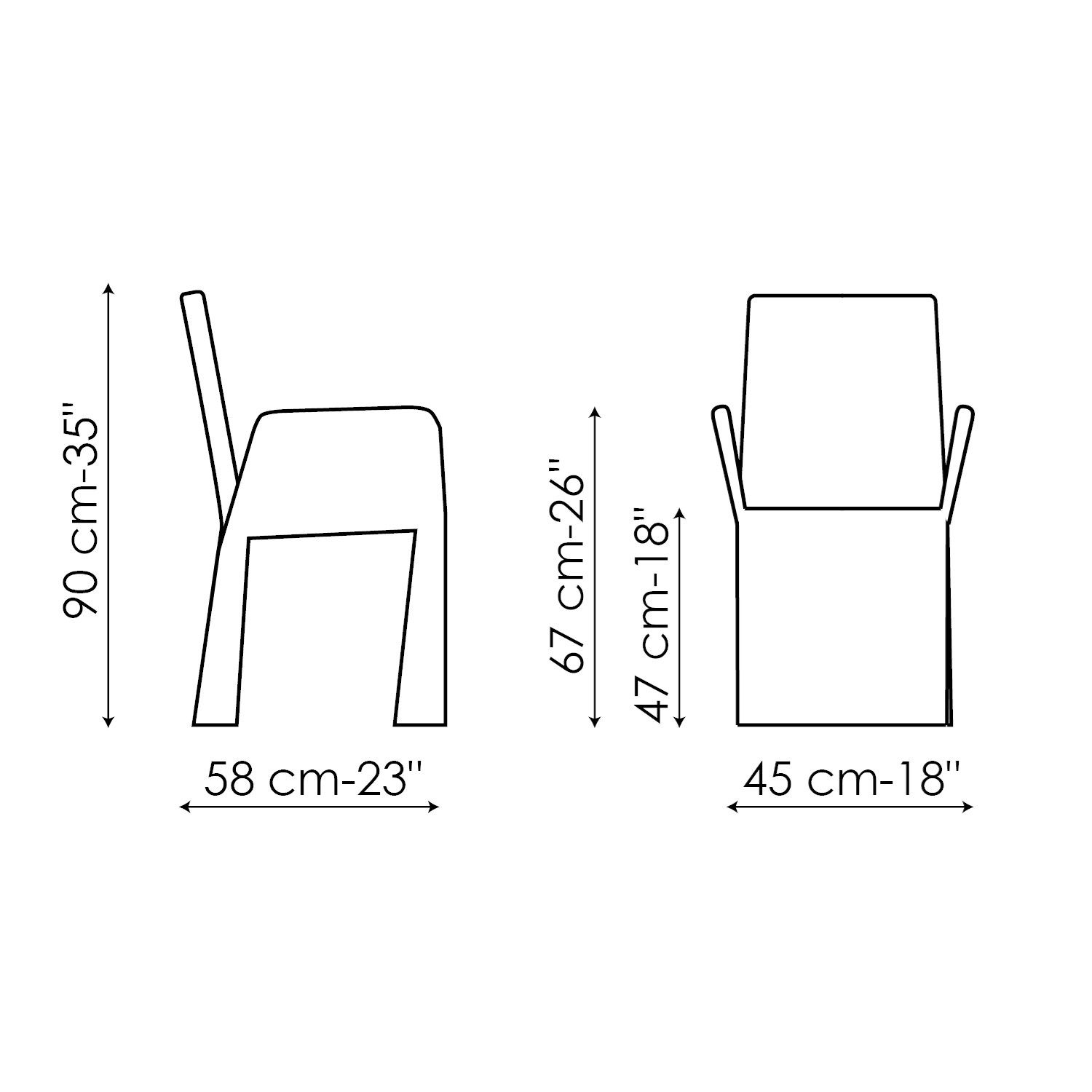 KETCH chair By Bonaldo