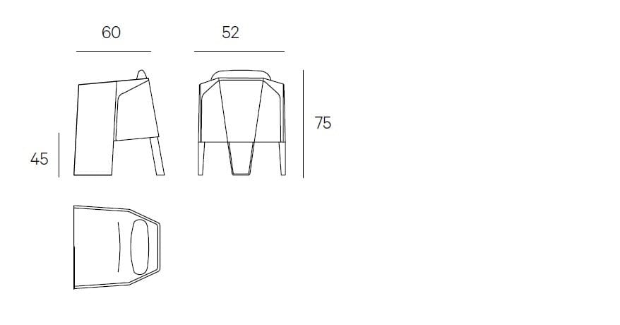 KETCH Upholstered leather chair with armrests By Henge | design Massimo ...