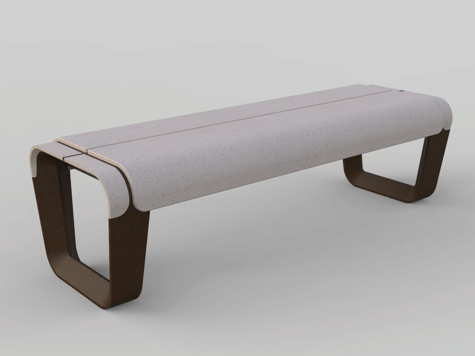 KEY Contemporary style backless composite material bench By Manufatti ...