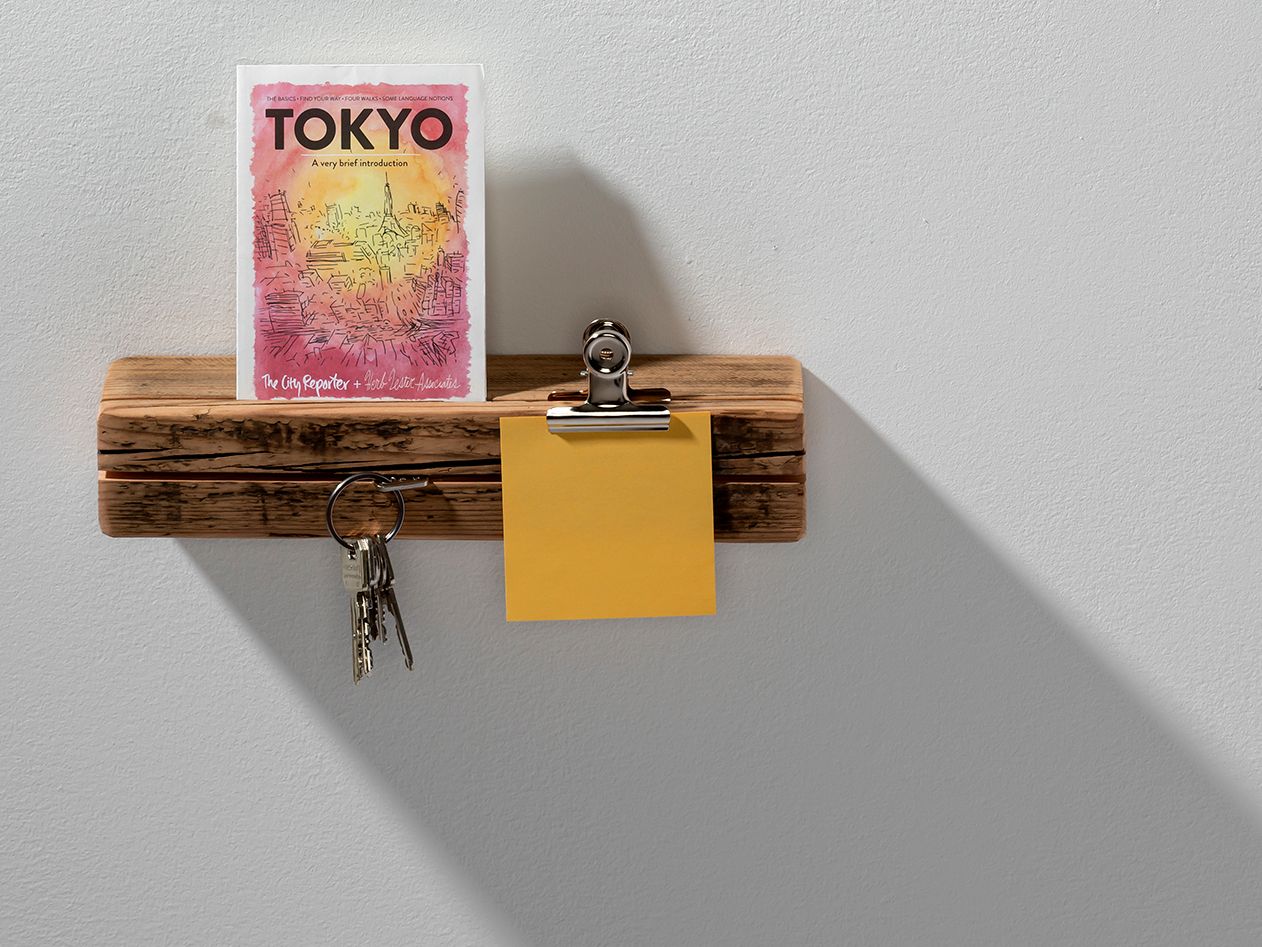 RECLAIMED WOOD KEY HOLDER #01 Wall shelf By Weld & co