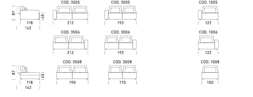 KEY | Sectional sofa bed By Dienne Salotti