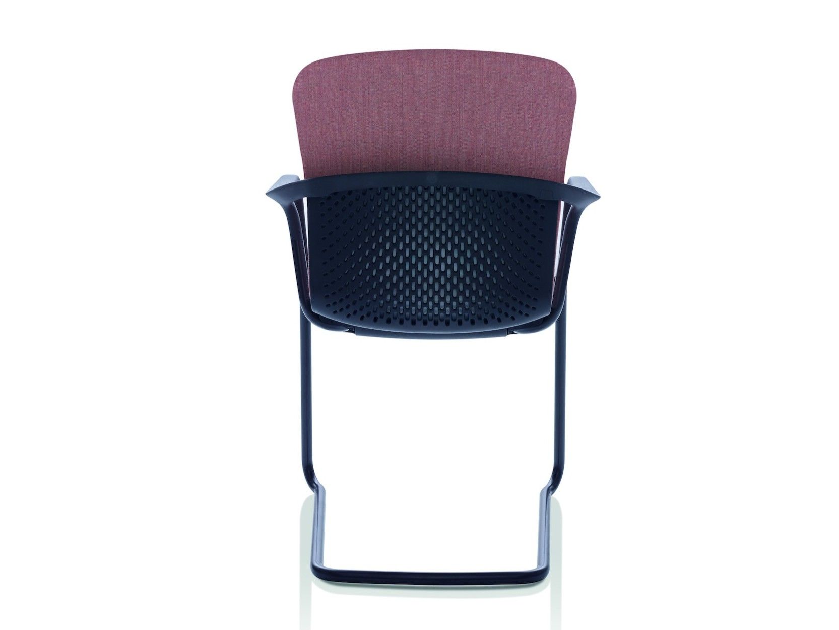 KEYN Cantilever upholstered chair with armrests By Herman Miller ...