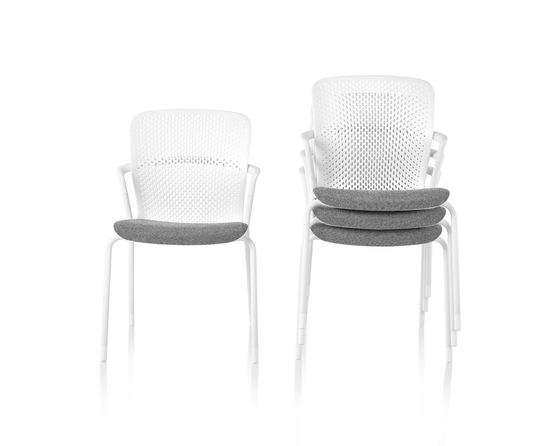 KEYN Stackable chair with armrests By Herman Miller | design forpeople