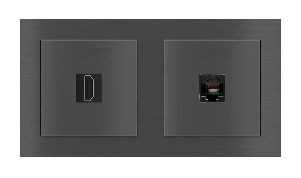 KEYSTONE | Double electrical socket By EKINEX