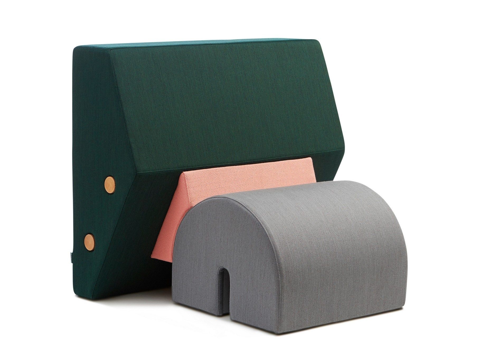 Upholstered fabric easy chair KEYSTONE By PLEASE WAIT to be SEATED ...