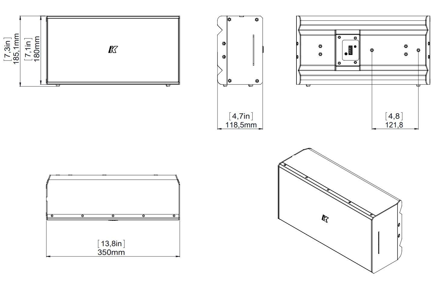 DOMINO KF26 Ultra-compact passive full-range speaker By K-array