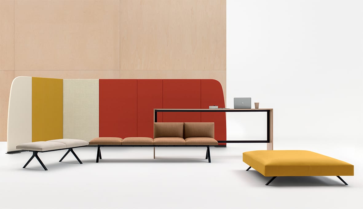 KIIK Modular bench seating By Arper