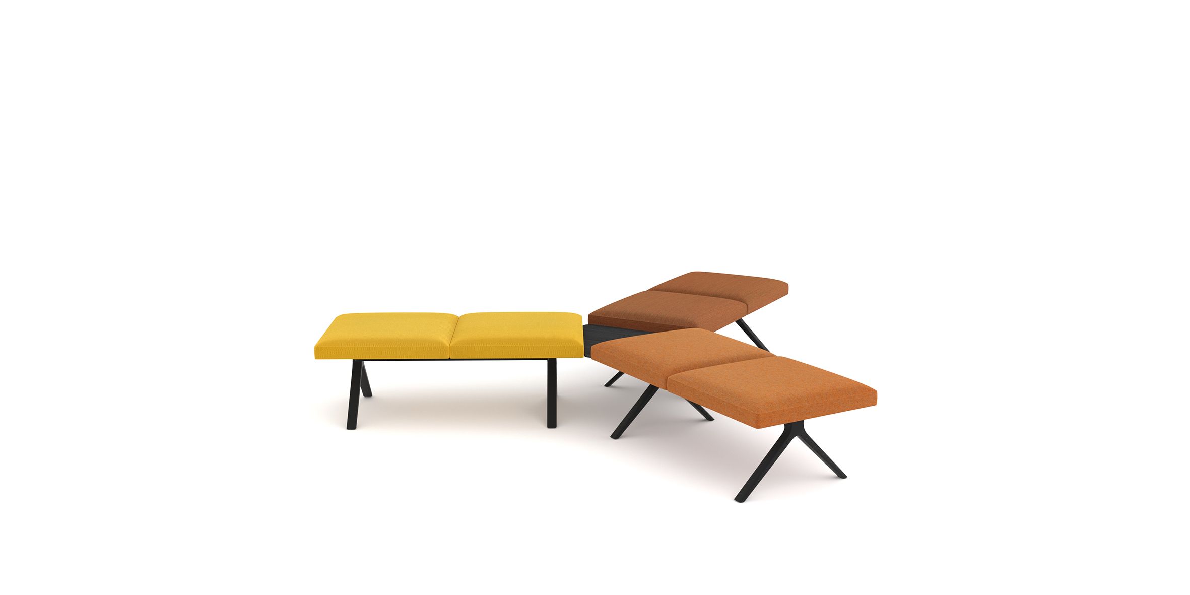 KIIK Modular bench seating By Arper
