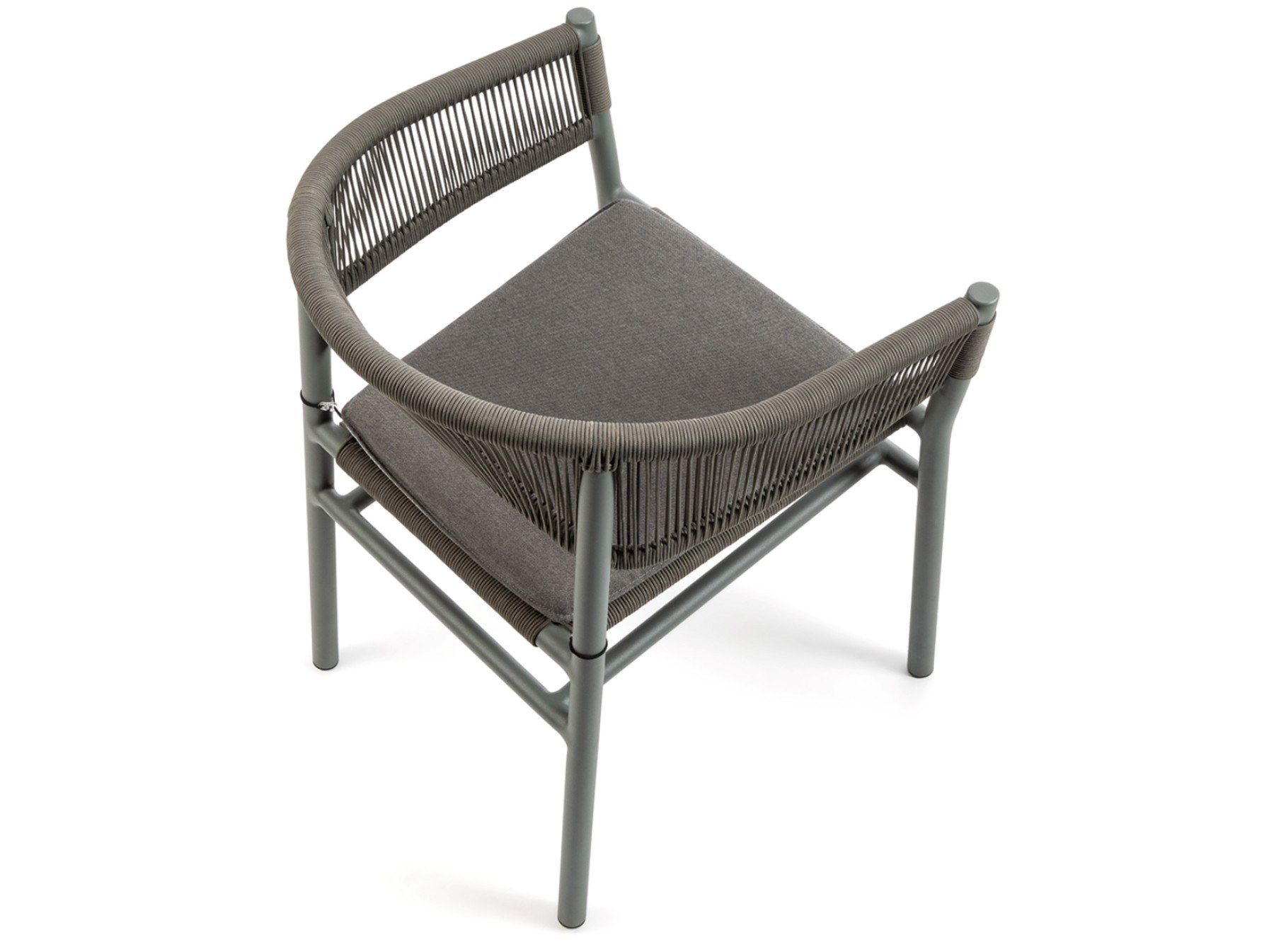 KILT Stackable rope garden chair By Ethimo | design Marcello Ziliani