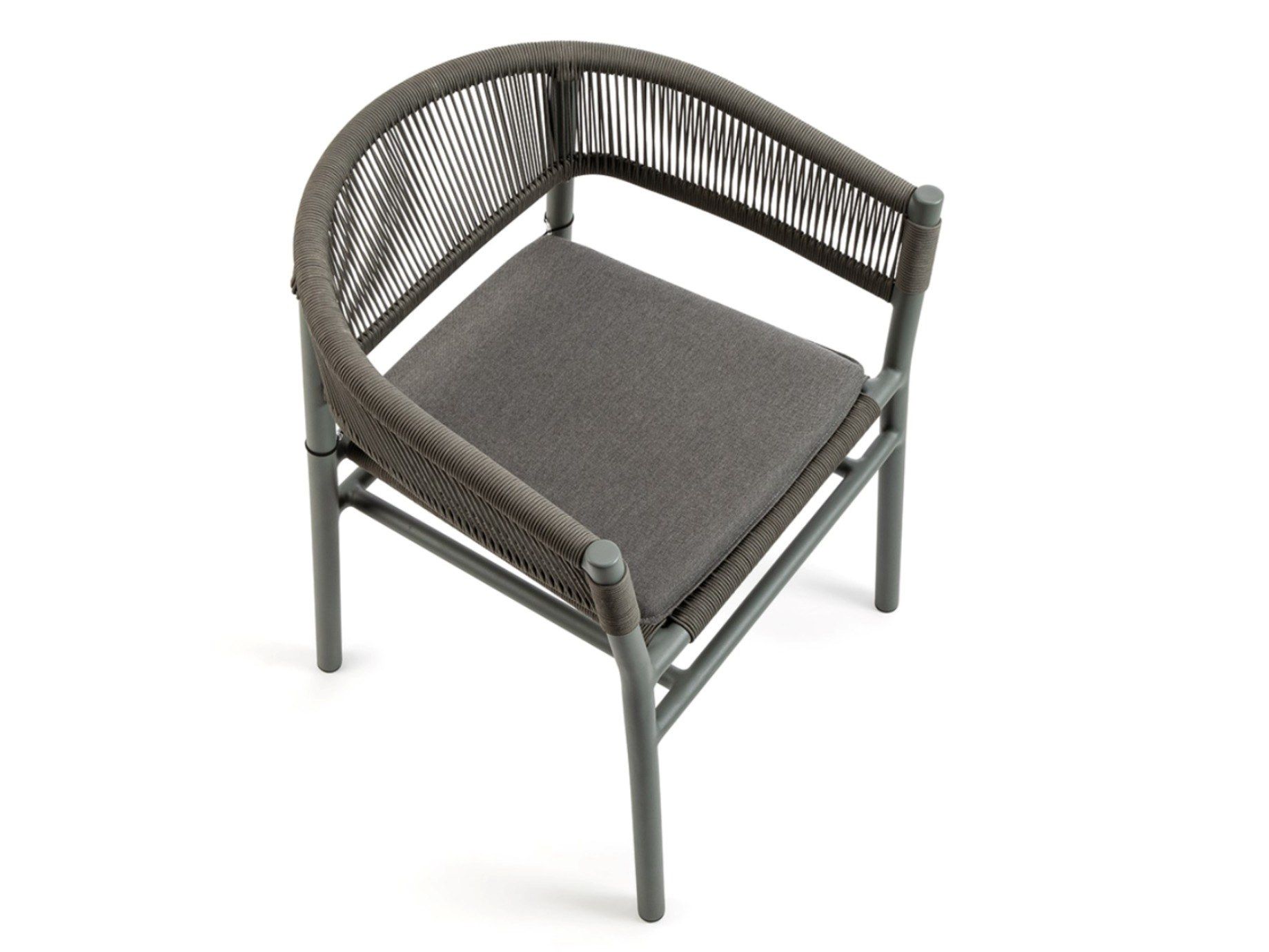 KILT Stackable rope garden chair By Ethimo | design Marcello Ziliani