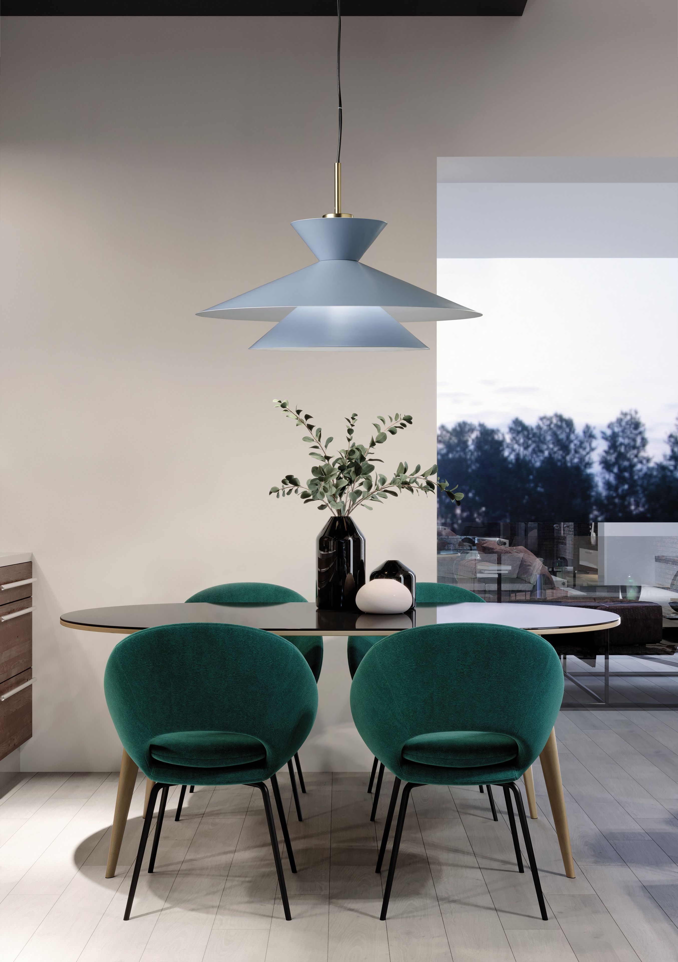 KIM Pendant lamp By Miloox | design Davide Negri