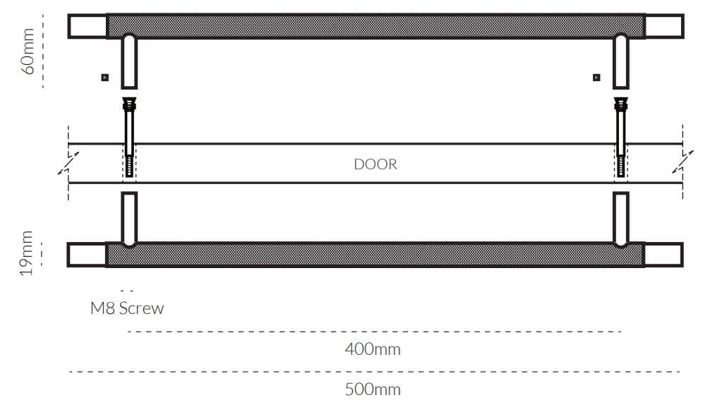 KINTORE Brass pull handle By Lo & Co Interiors