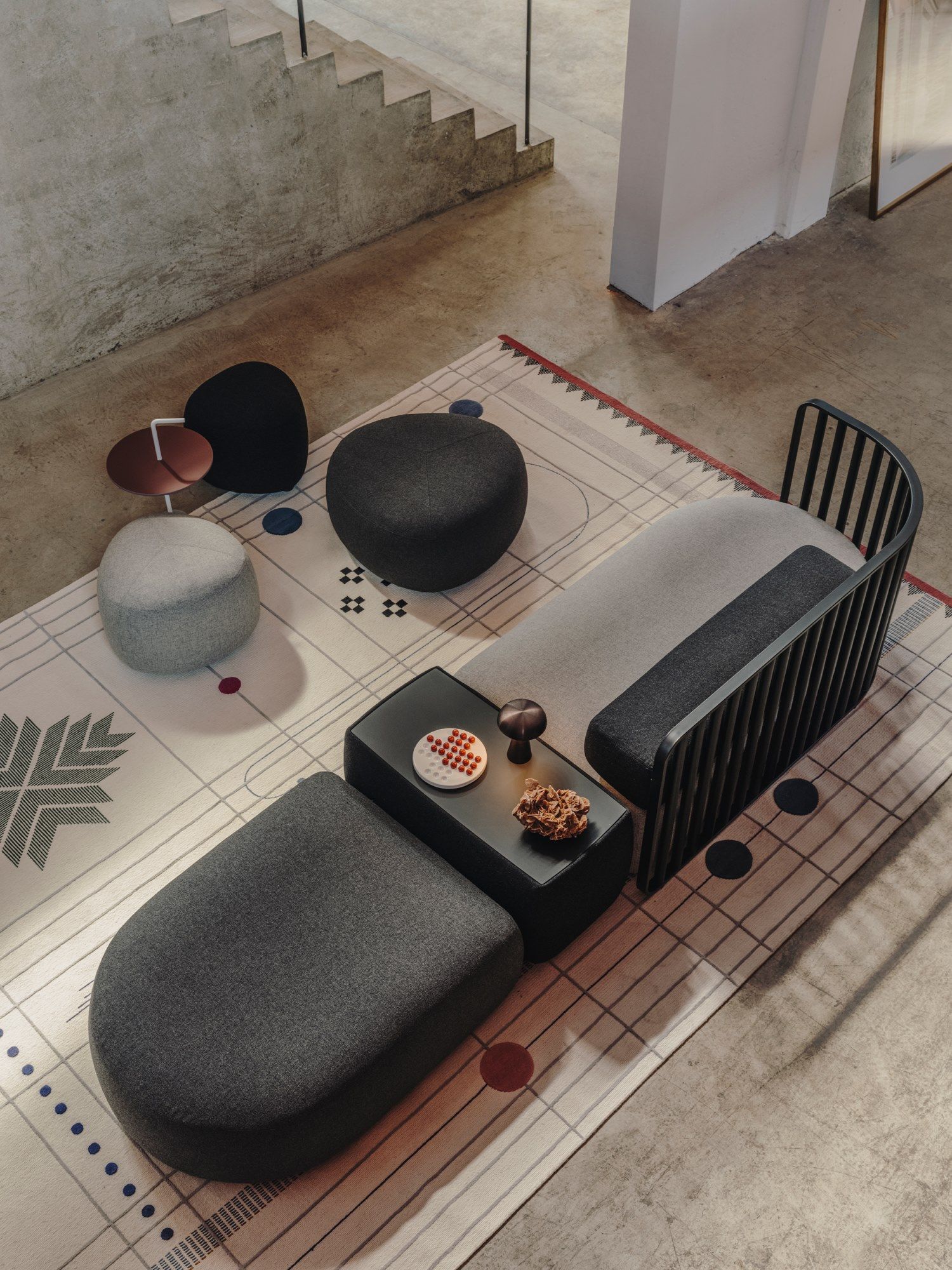 KIPU OUTDOOR Fabric garden pouf with removable cover By Lapalma ...