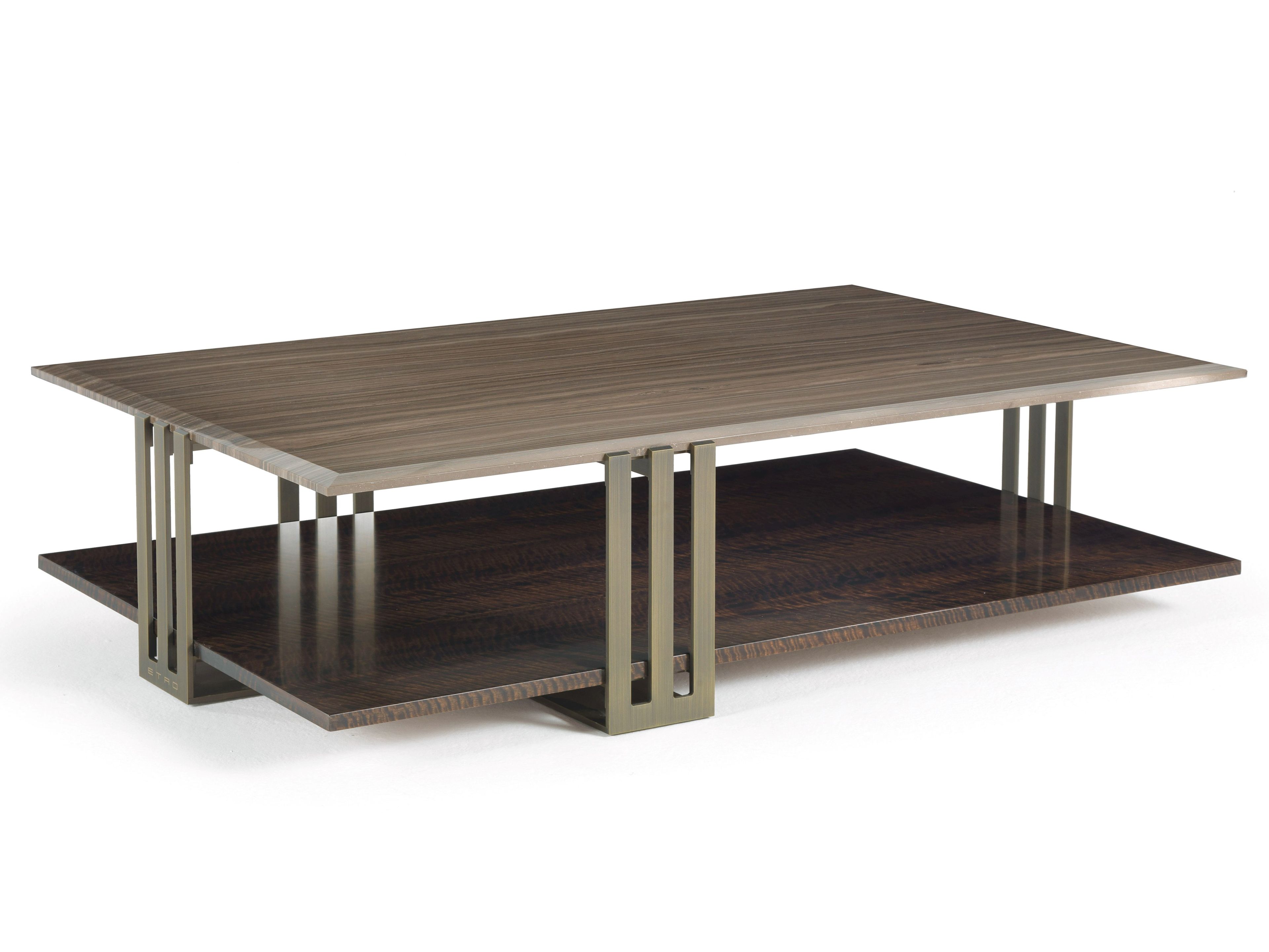 KLEE Low rectangular eucalyptus coffee table By ETRO Home Interiors