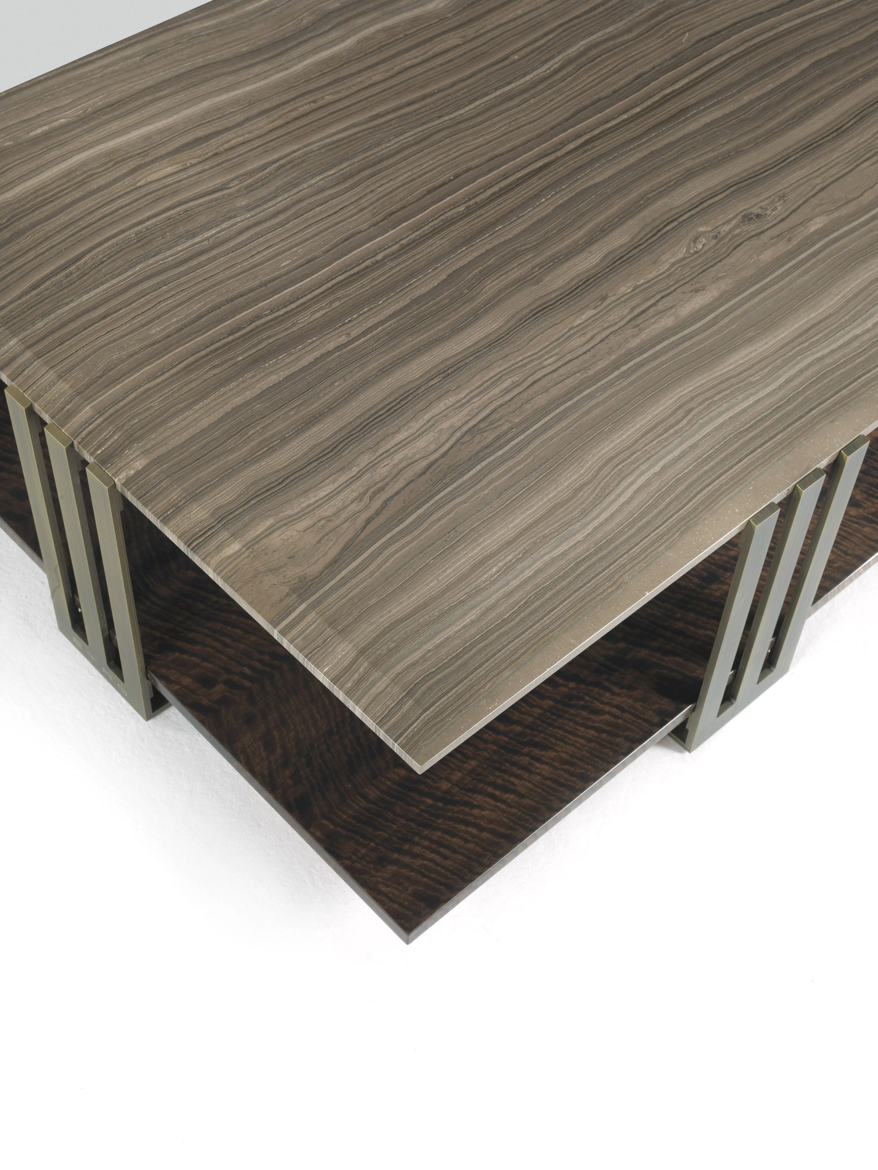 KLEE Low rectangular eucalyptus coffee table By ETRO Home Interiors