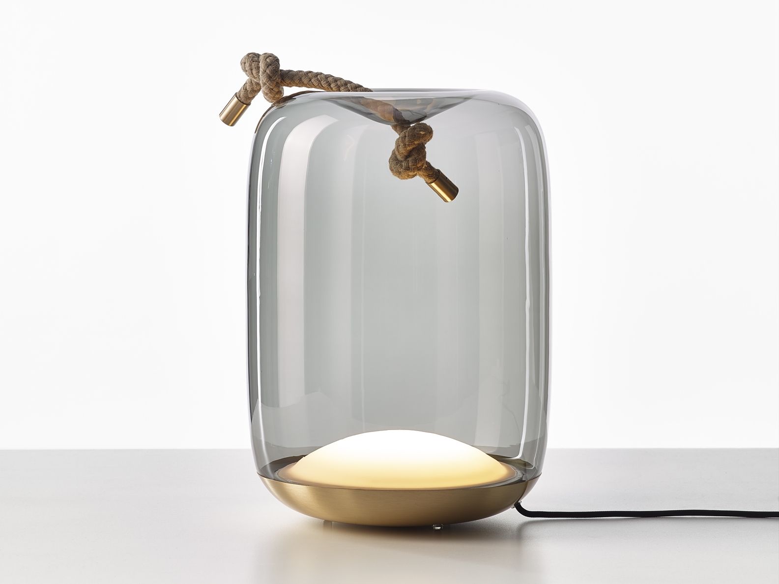 KNOT LED blown glass table lamp By BROKIS