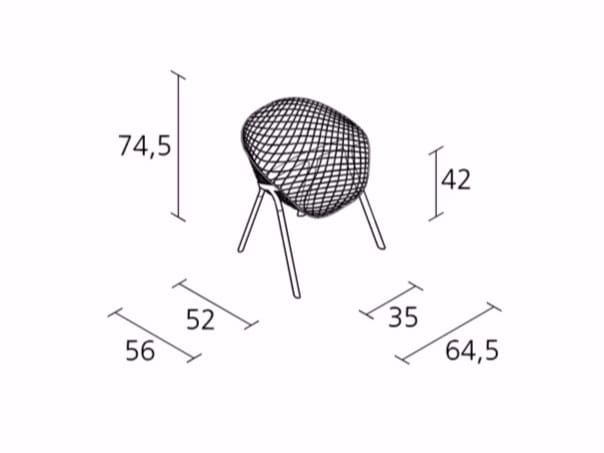 Garden chair with armrests KOBI CHAIR - 040_O By Alias design Patrick ...