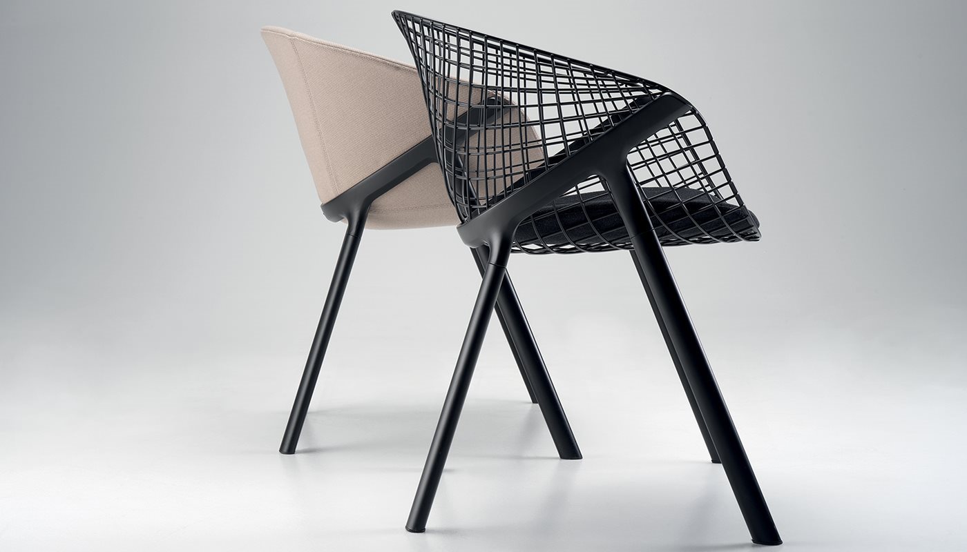 Upholstered fabric chair with armrests KOBI SOFT - 03A By Alias design ...